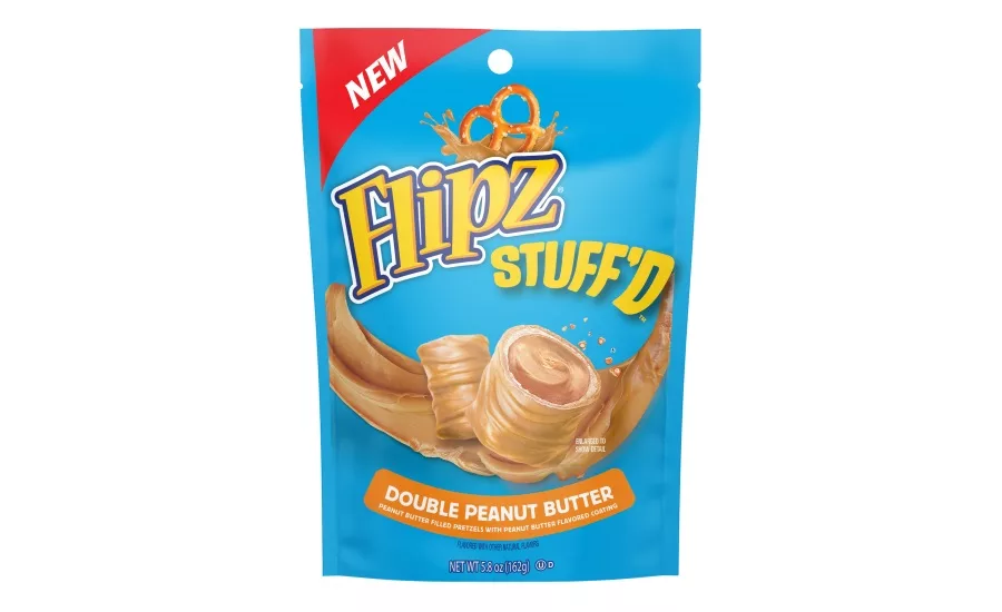 Flipz debuts Stuff'D Double Peanut Butter pretzels | Snack Food ...
