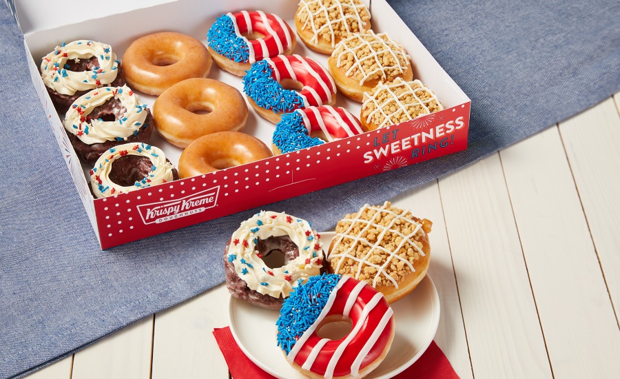 Krispy Kreme debuts Fourth of July 'Stars and Stripes Dozen' | Snack ...