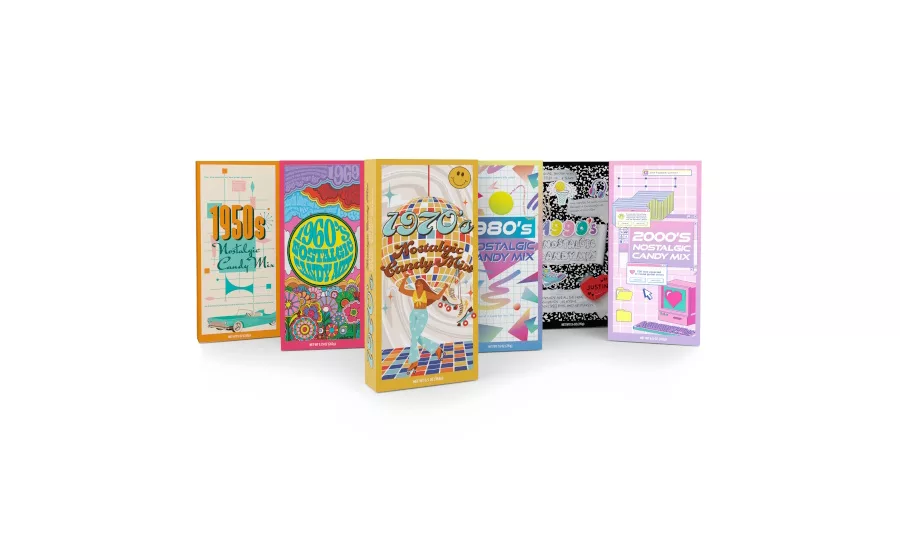 Nassau Candy debuts redesigned Decades Box Nostalgic Candy Gift Sets ...