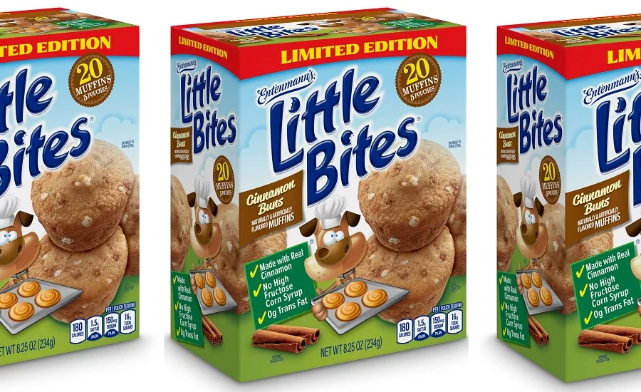 Entenmann’s debuts limited-edition Little Bites Cinnamon Buns Muffins ...