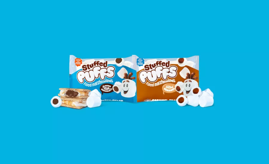 Stuffed Puffs reinvents its milk chocolate marshmallow | Snack Food ...