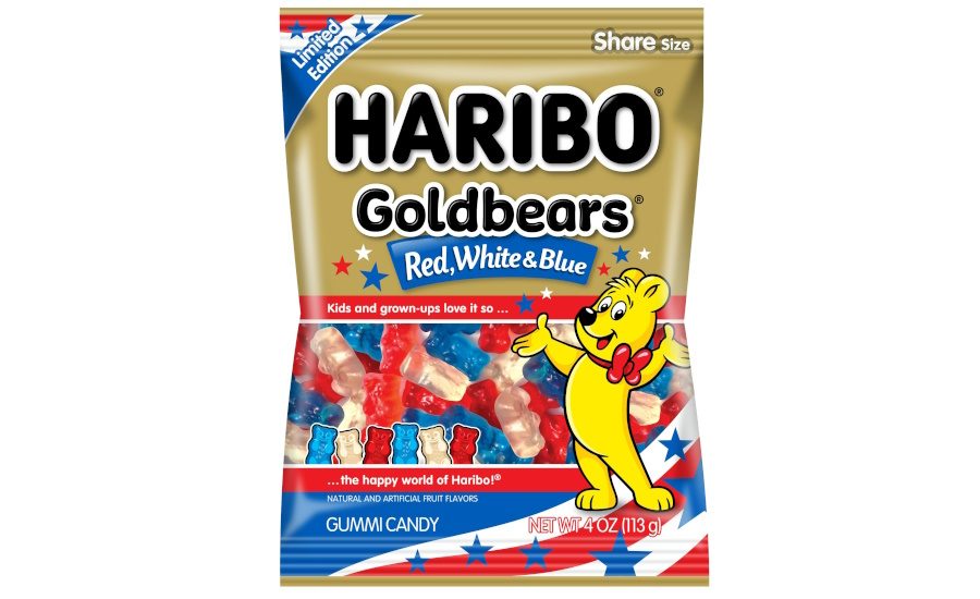 Haribo Goldbears go red, white, and blue for summer | Snack Food ...