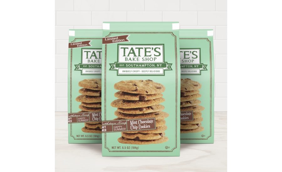 Tate's Bake Shop reintroduces mint cookie LTO for summer | Snack Food ...