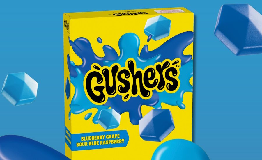 Gushers releases first-ever all-blue pack | Snack Food & Wholesale Bakery