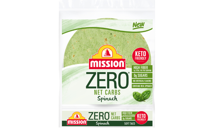 Mission introduces Zero Net Carbs Spinach Tortillas | Snack Food ...