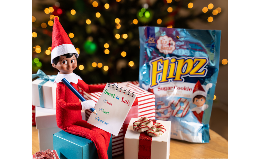 Flipz announces Elf on the Shelf Sugar Cookie Covered Pretzels | Snack ...