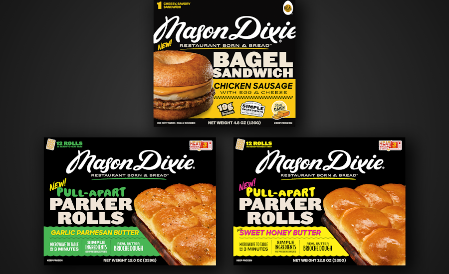 Mason Dixie Foods debuts bagel sandwich, pull-apart rolls | Snack Food ...