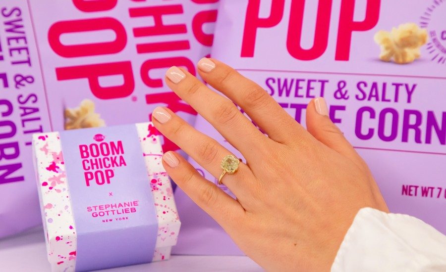 Angie's BOOMCHICKAPOP creates first-ever popcorn-cut diamond | Snack ...