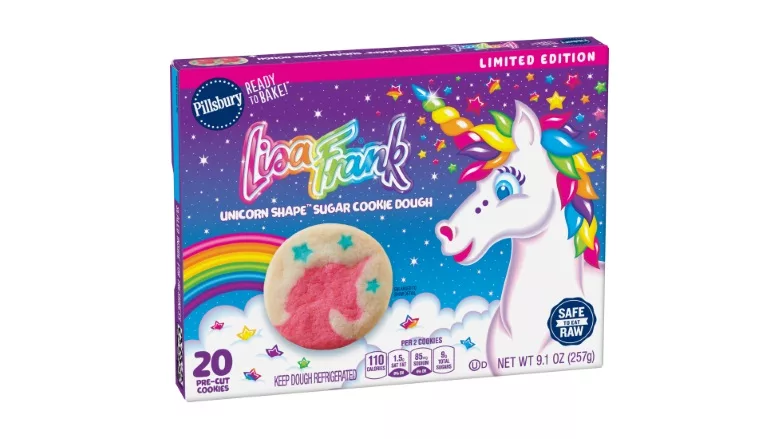 Pillsbury Lisa Frank Unicorn Shape Sugar Cookie Dough | Snack Food ...