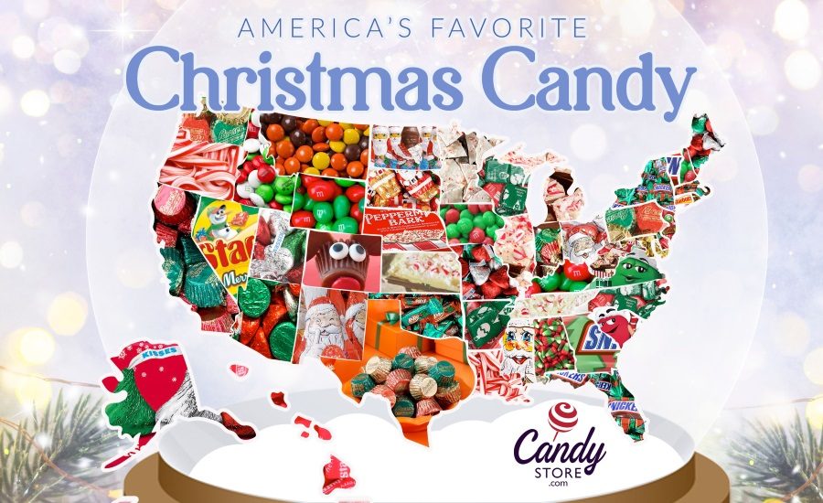 Candystore.com creates map highlighting most popular Christmas candy by ...