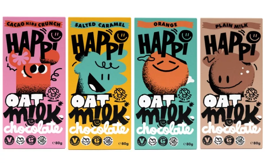 Happi launches oat milk chocolate bars in the UK | 2021-02-08 | Snack ...