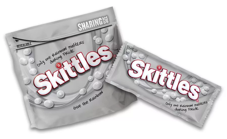 Skittles brings back all-gray Pride Packs | 2021-05-10 | Snack Food ...