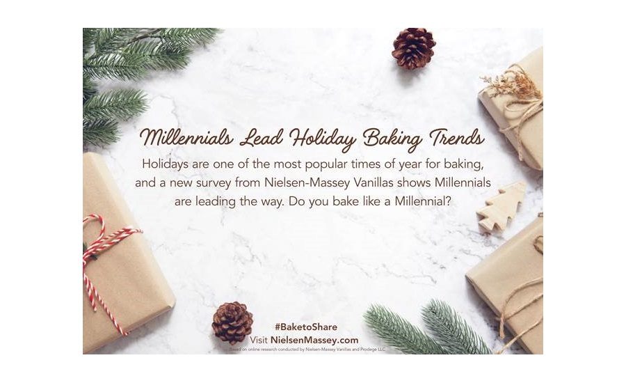 More than half of U.S. millennials bake over the holidays to connect ...