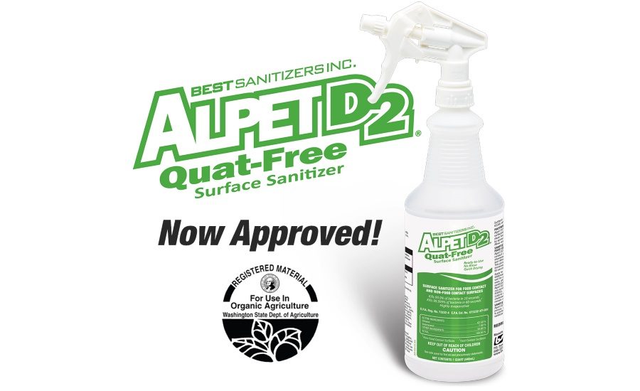 Best Sanitizers, Inc. announces Alpet D2 Quat-Free Surface Sanitizer is ...